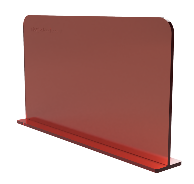 Red Acrylic Privacy Screens from Vet-Tech